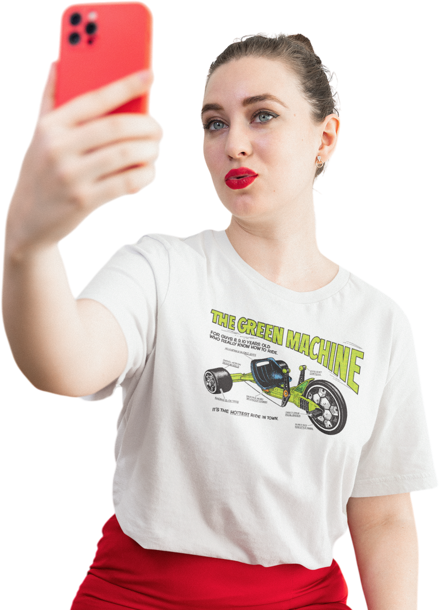 ATOM AGE: "THE GREEN MACHINE" VINTAGE WHITE T-SHIRT – Atom Age Industries