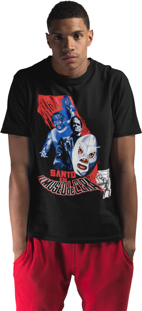 ATOM AGE: LOS LUCHADORES "EL SANTO - EL MUSEO DE CERA" T-SHIRT – Atom ...