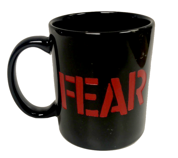 FEAR "STENCIL LOGO" COFFEE MUG – Atom Age Industries
