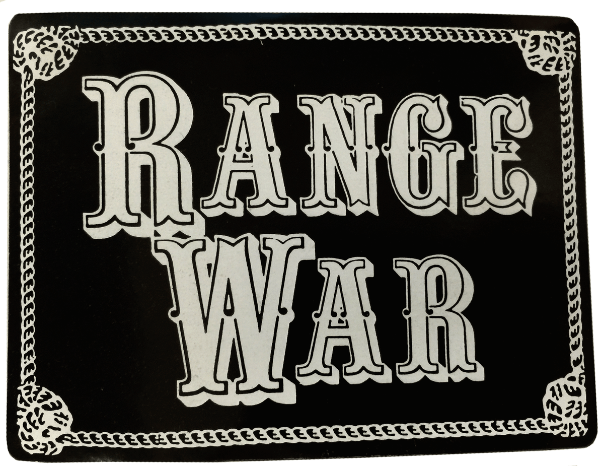 RANGE WAR: LOGO STICKER – Atom Age Industries